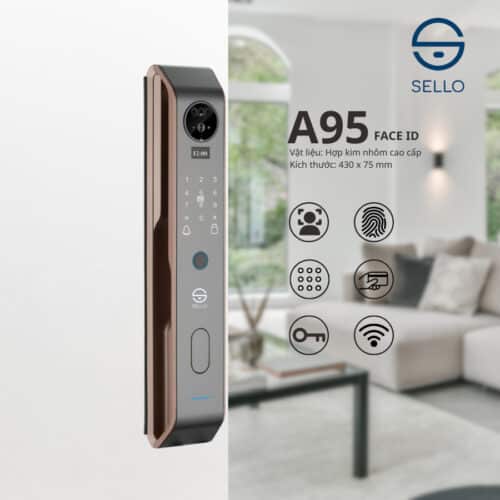 Khóa vân tay SELLO A95 Face ID nhận diện khuôn mặt